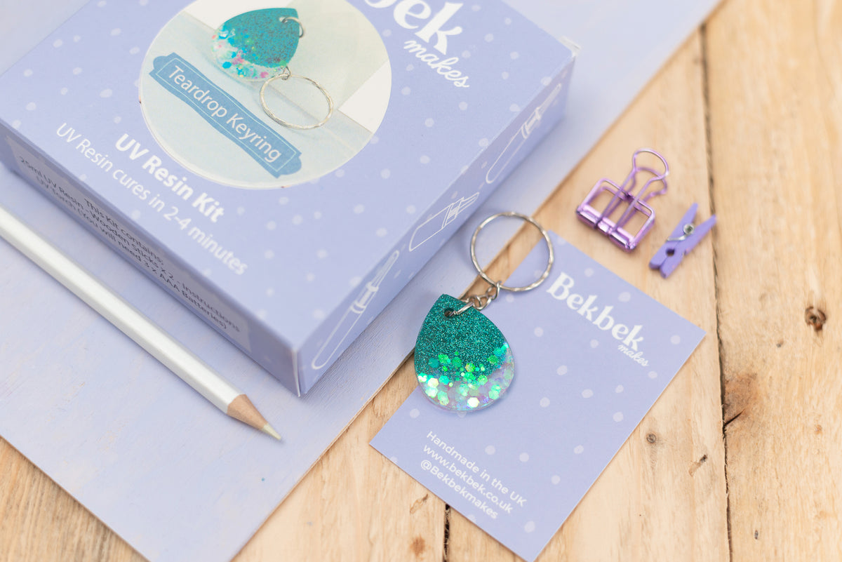 Teardrop Keyring UV Resin Kit – Bekbek Makes